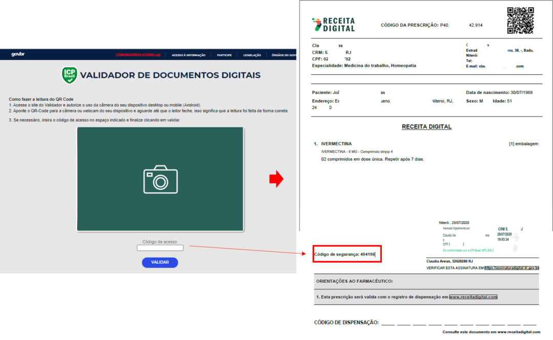 http://54.243.4.174 - Validação de assinaturas digitais via Qr Code.